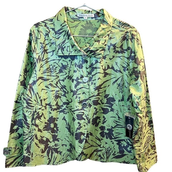 Robert Kitchen | Jackets & Coats | Robert Kitchen Collection Green Grey ...